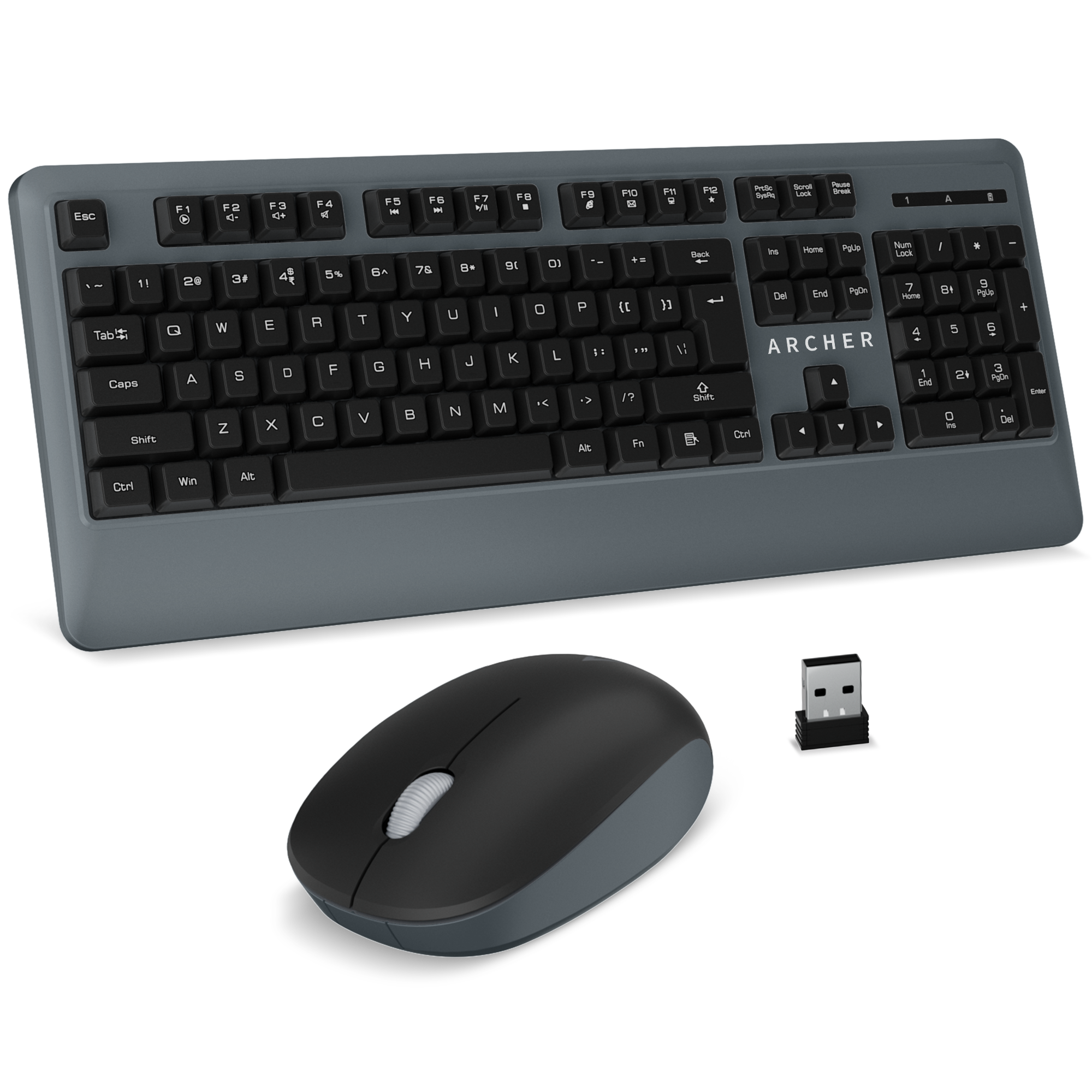 ACE-K100 Wireless Keyboard & Mouse Combo 2.4GHz 104 Keys